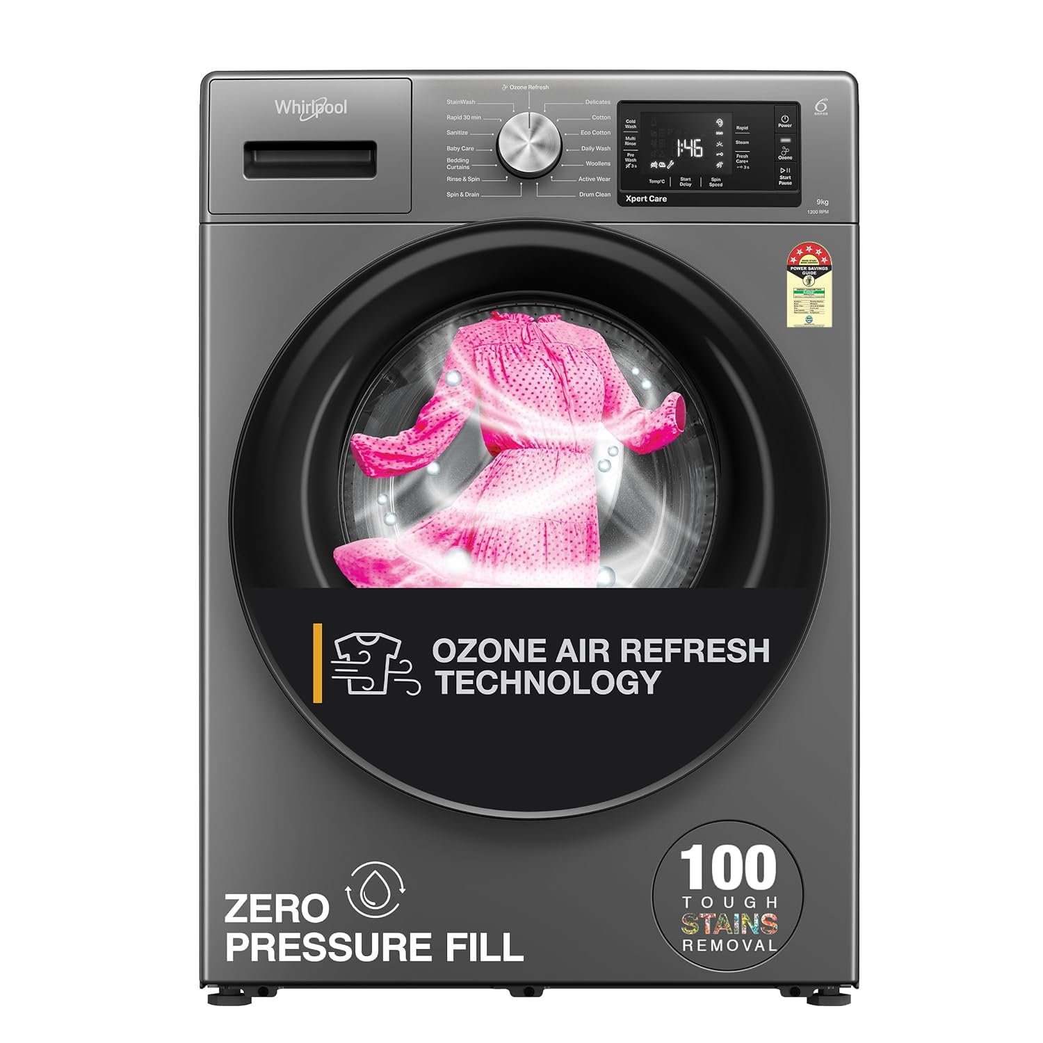 Buy Xpert Care 9kg 5 Star Front-Load Washing Machine with Ozone Air ...